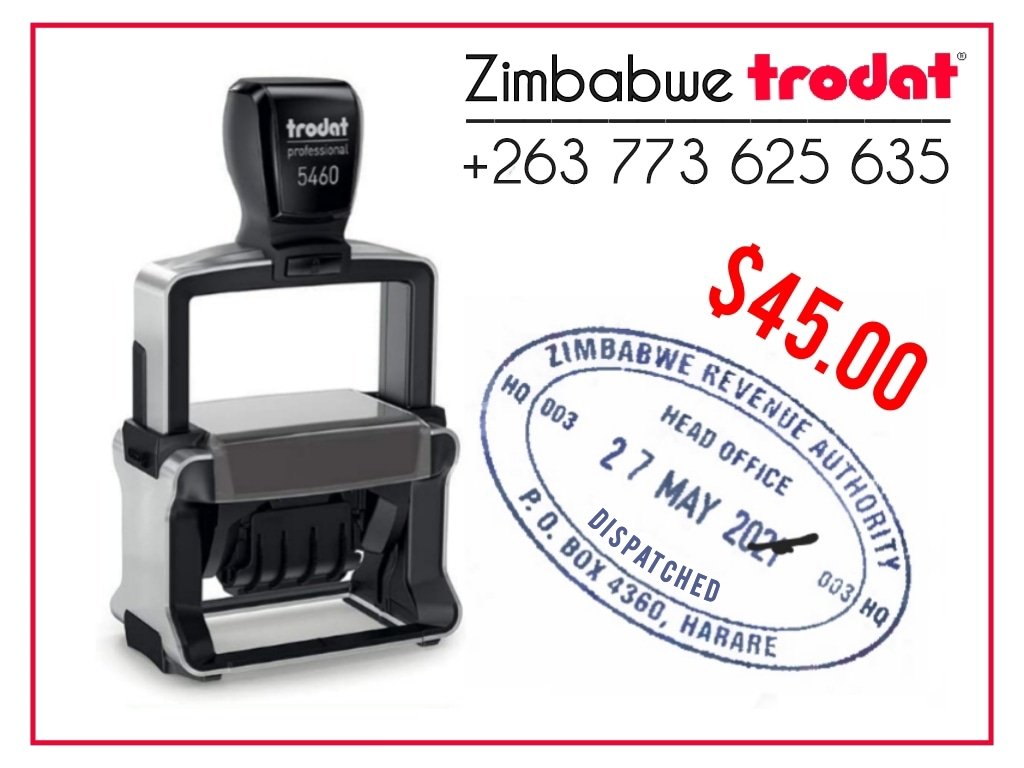 Dispatch Date Stamps Harare Trodat Stamps Bulawayo | Trodat Rubber ...